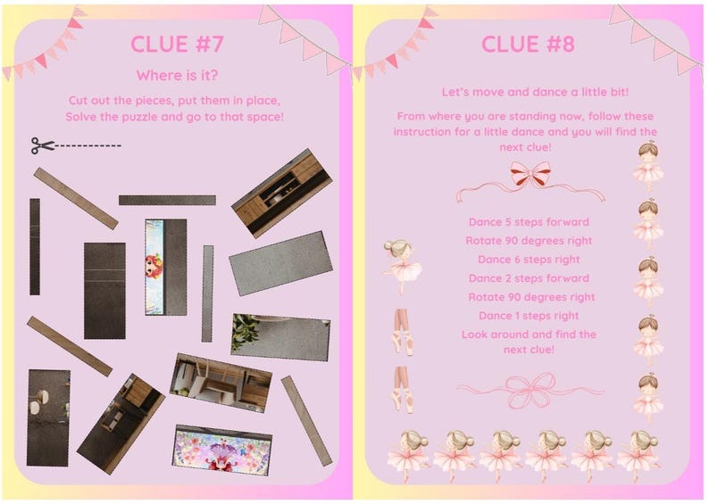 Kids Birthday Scavenger Hunt | Ages 7-11 |treasure Hunt| Unicorn ...