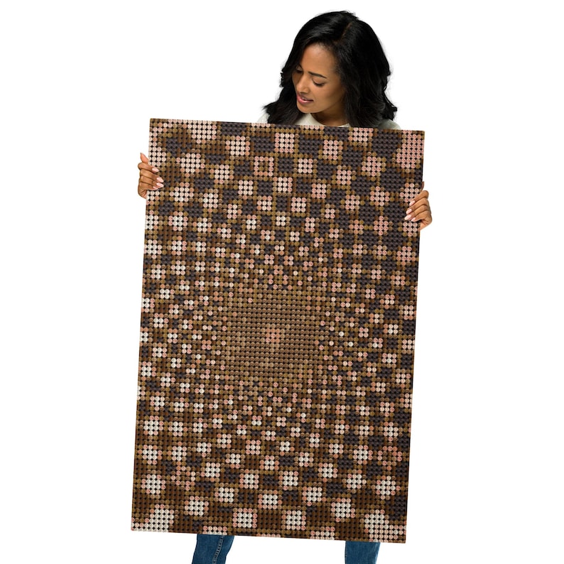 Copper Mosaic - PXLAITD Original, 24x36 High-gloss Metal Print, One-of ...