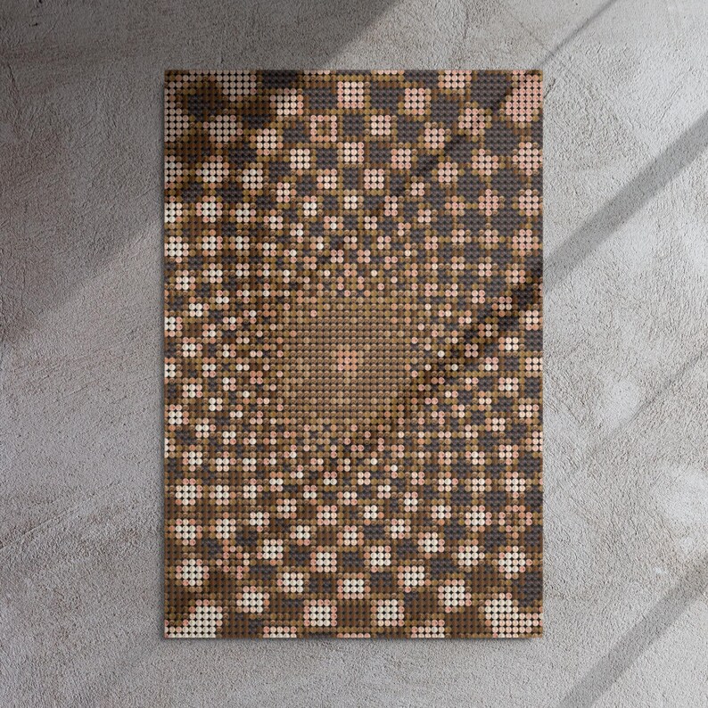 Copper Mosaic - PXLAITD Original, 24x36 High-gloss Metal Print, One-of ...