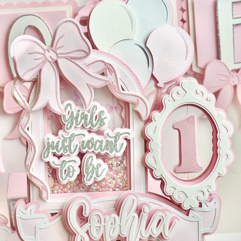 Croquette Bow Cake Topper - Etsy
