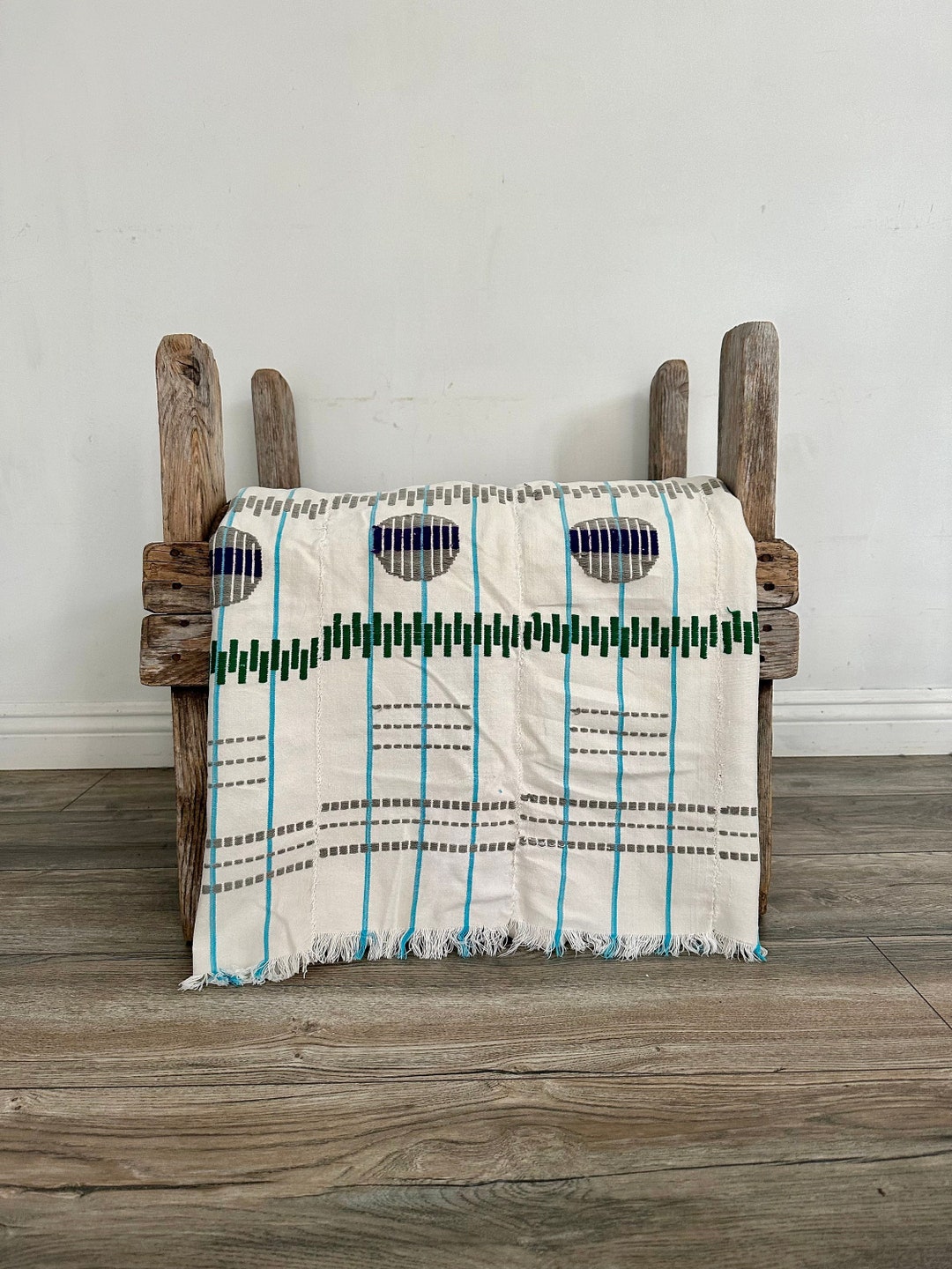 Gorgeous Tribal African Textile - Collectible Embroidered Fabric ...