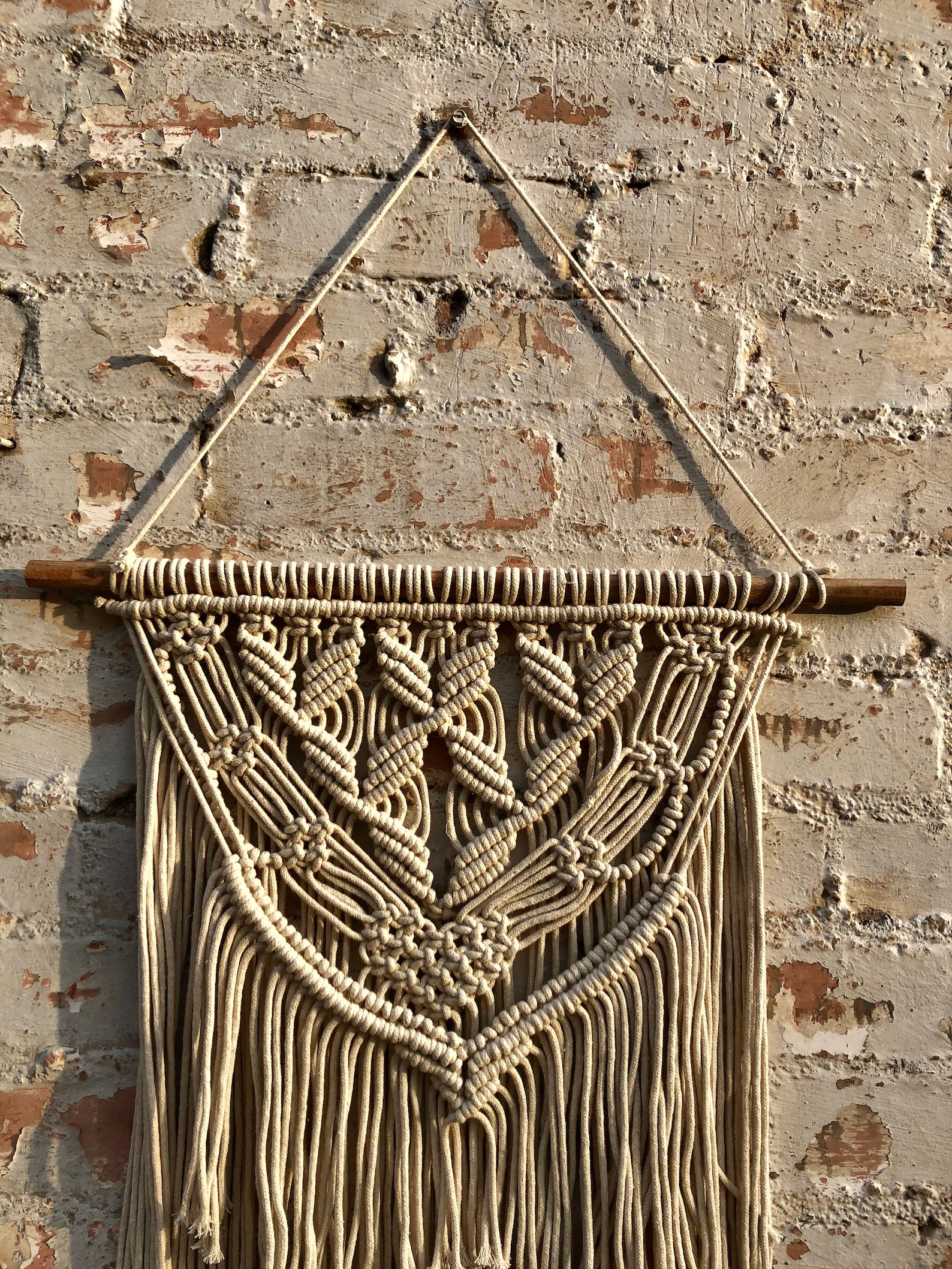 Wall Art Natural Macrame Macrame Mural Macrame Pattern - Etsy