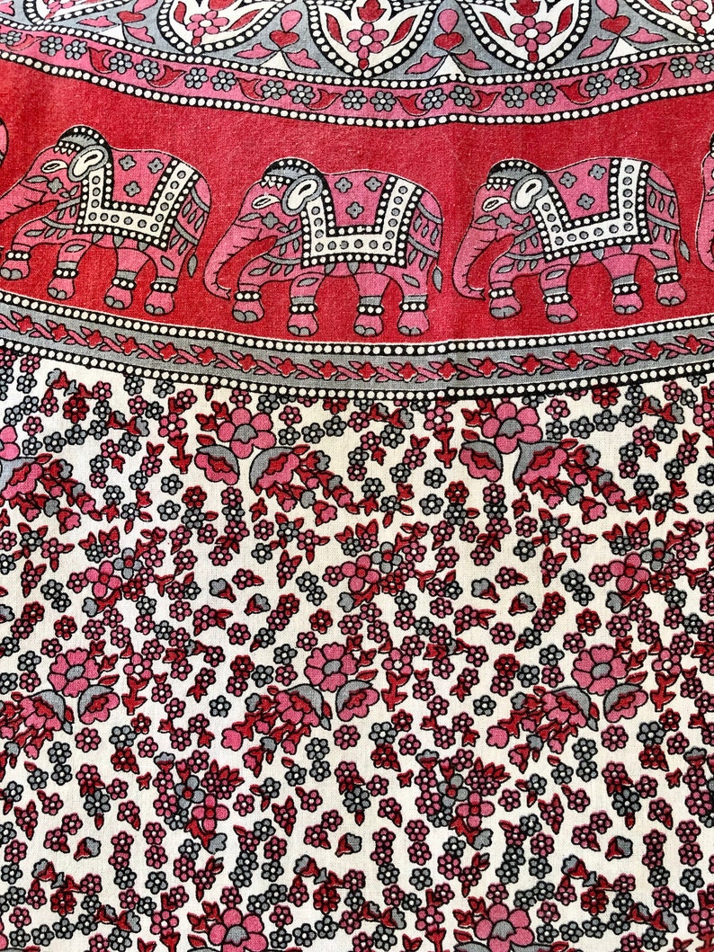 Vintage Table Cloth Indian Print Table Cloth Linens - Etsy