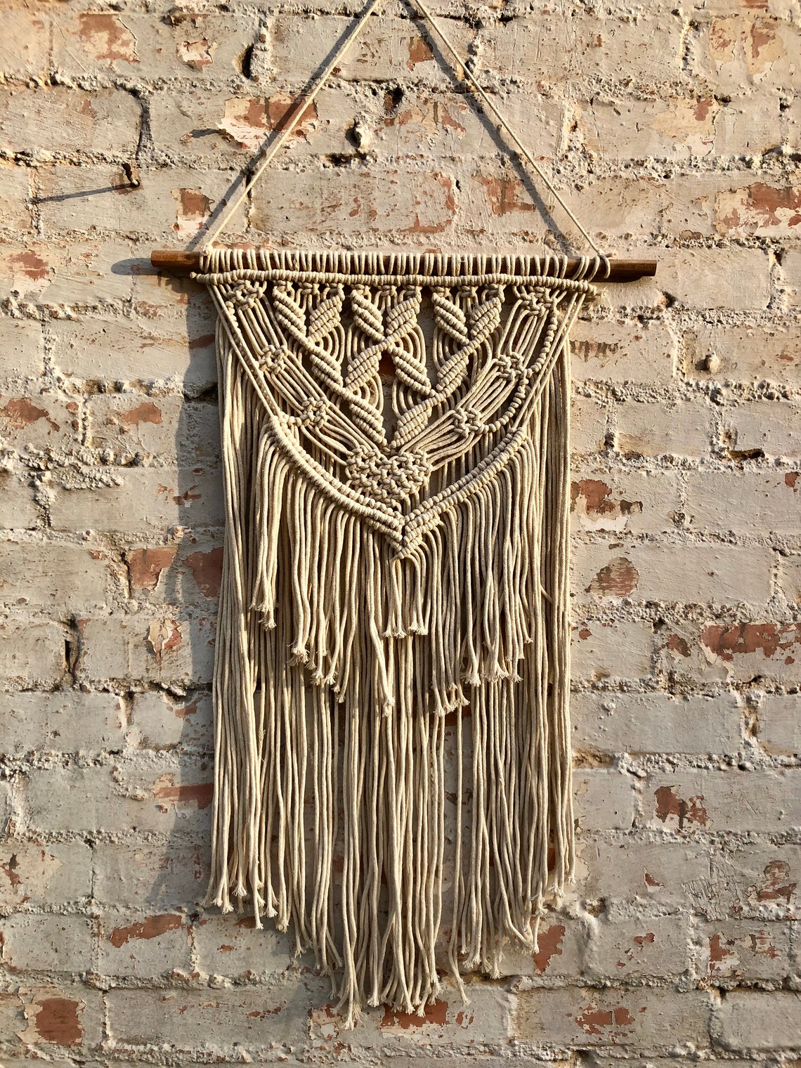 Wall Art Natural Macrame Macrame Mural Macrame Pattern - Etsy