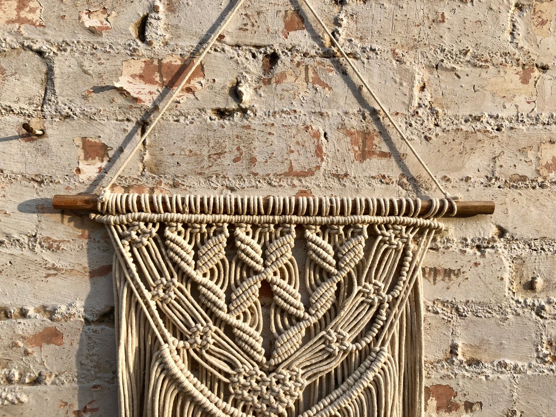 Wall Art Natural Macrame Macrame Mural Macrame Pattern - Etsy