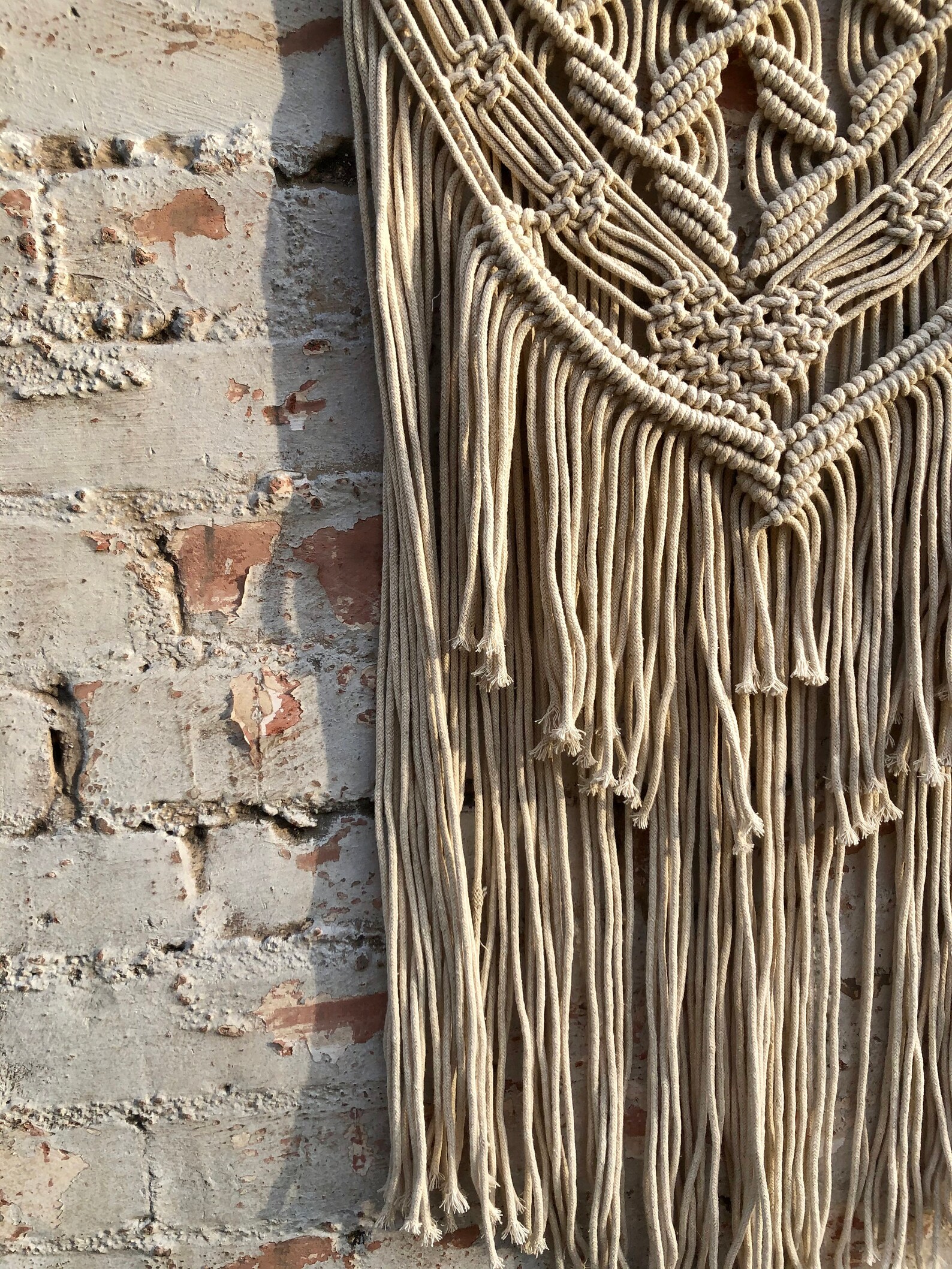 Wall Art Natural Macrame Macrame Mural Macrame Pattern - Etsy