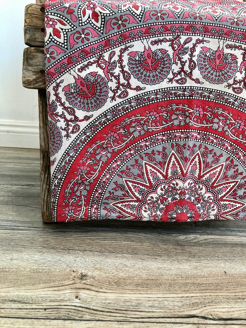 Vintage Table Cloth Indian Print Table Cloth Linens - Etsy