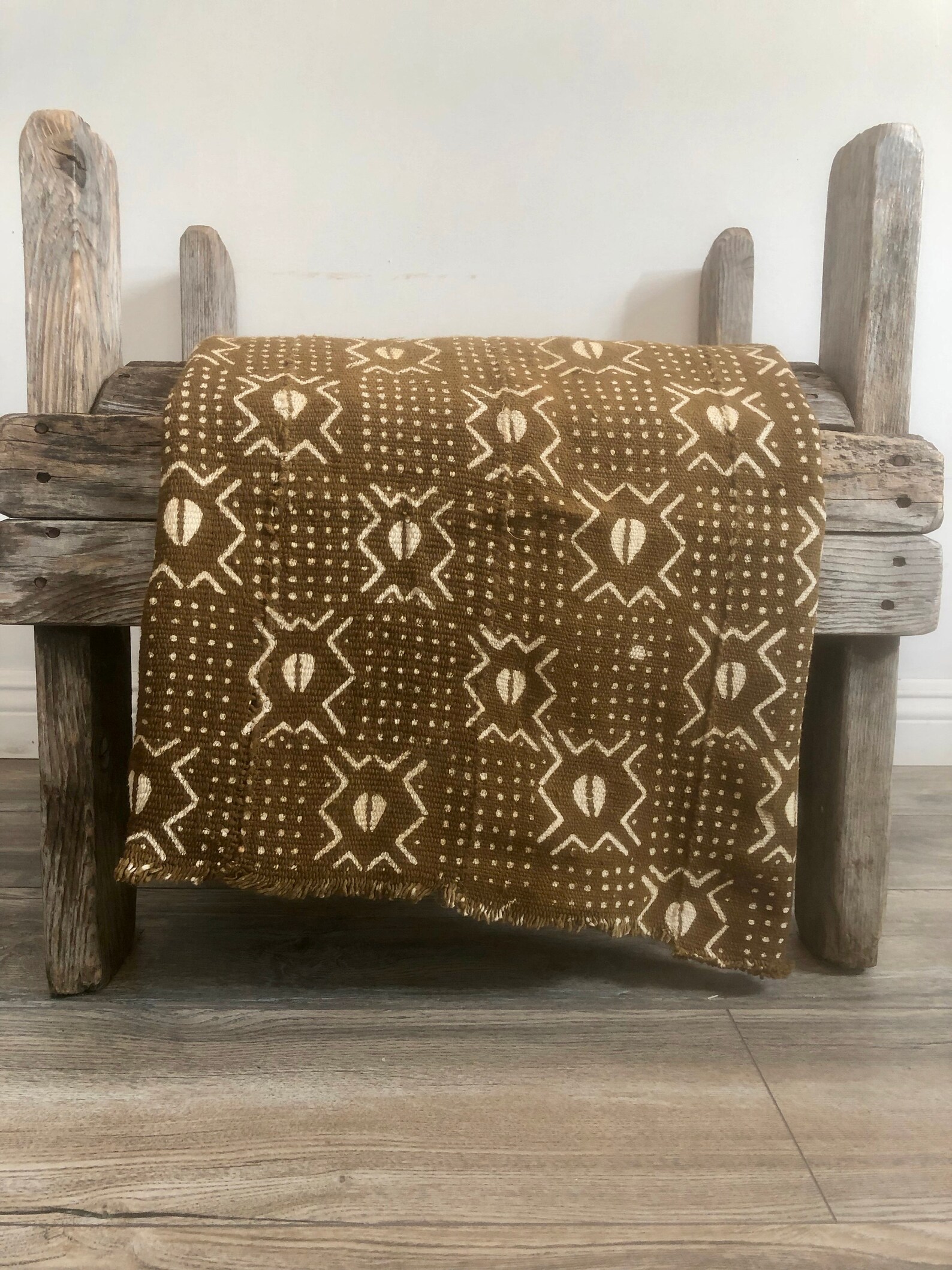Mustard Printed Mud Cloth African Print Fabric Geometric - Etsy
