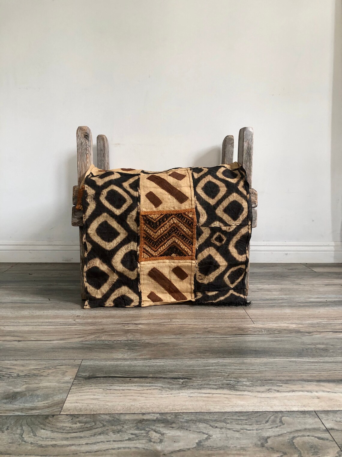 Long African Kuba Cloth Kuba Rug Raffia Textile Beige - Etsy