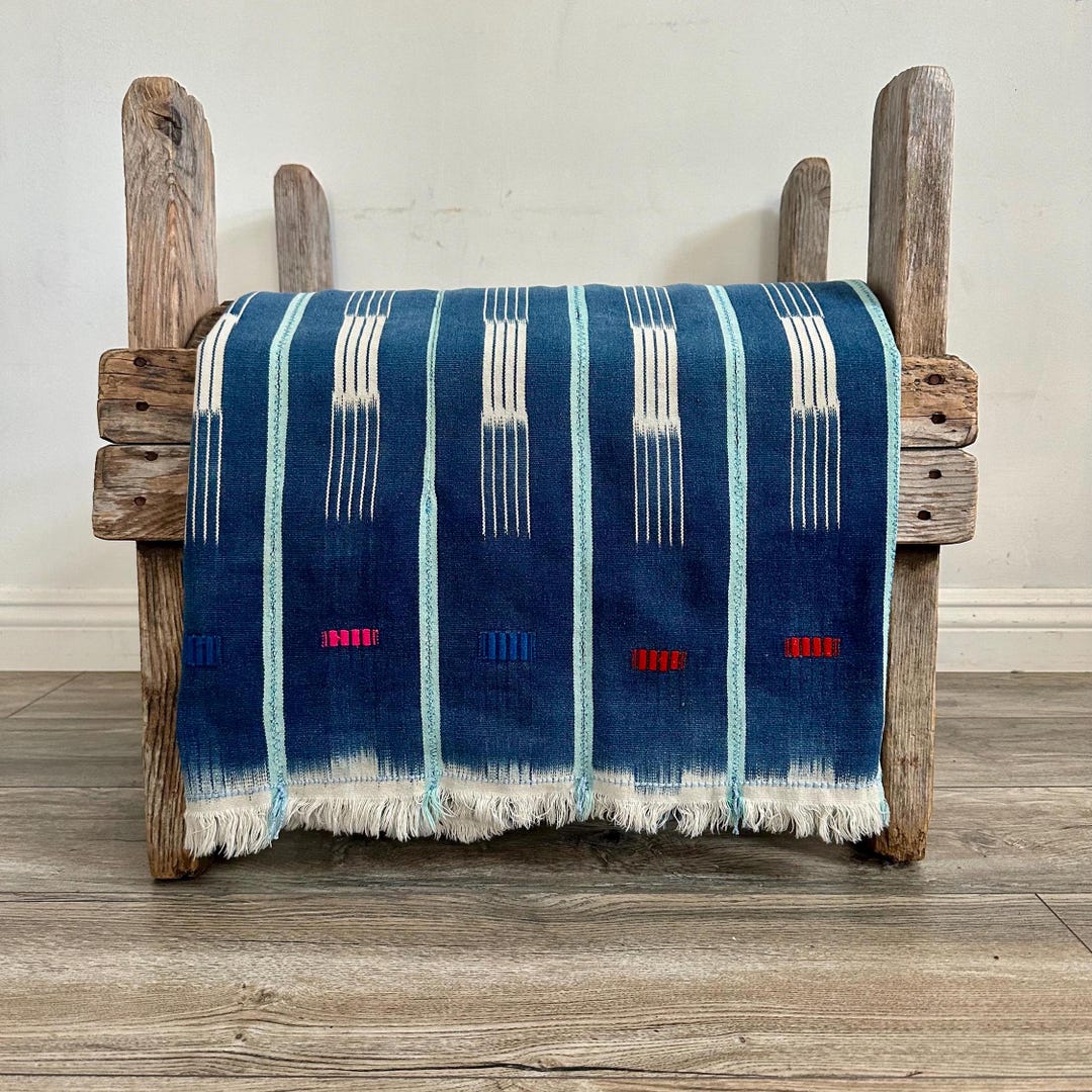 Ikat, Vintage Fabric, African Textile, Tribal Textile, Fabric for ...