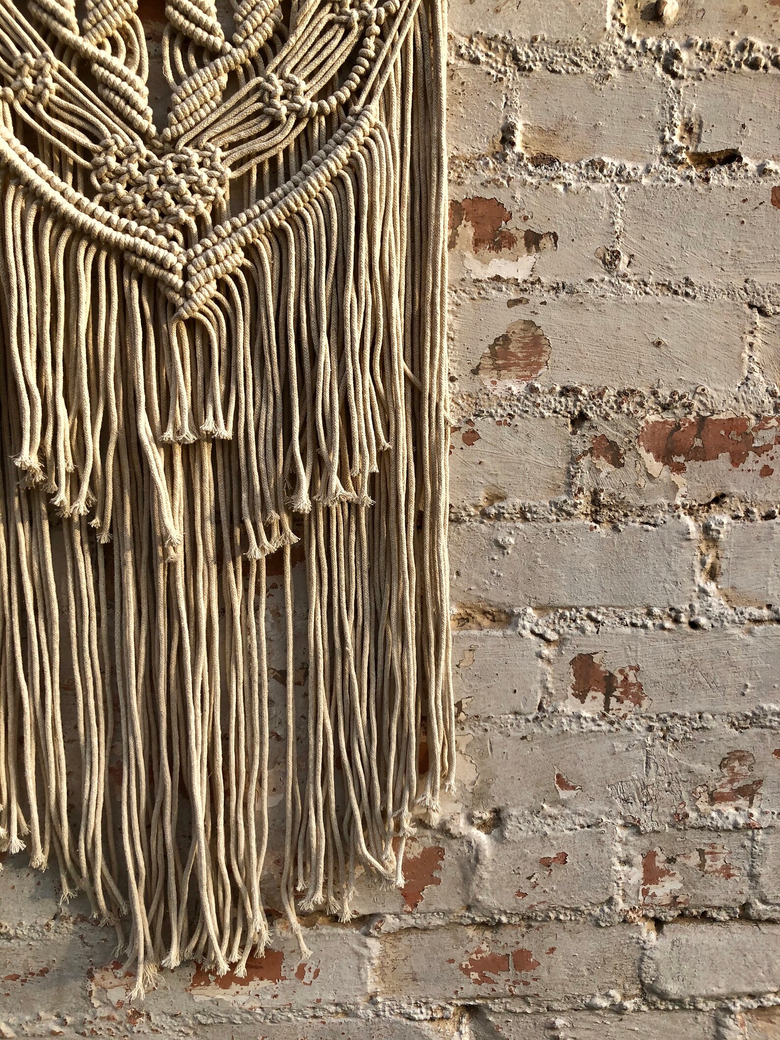 Wall Art Natural Macrame Macrame Mural Macrame Pattern - Etsy