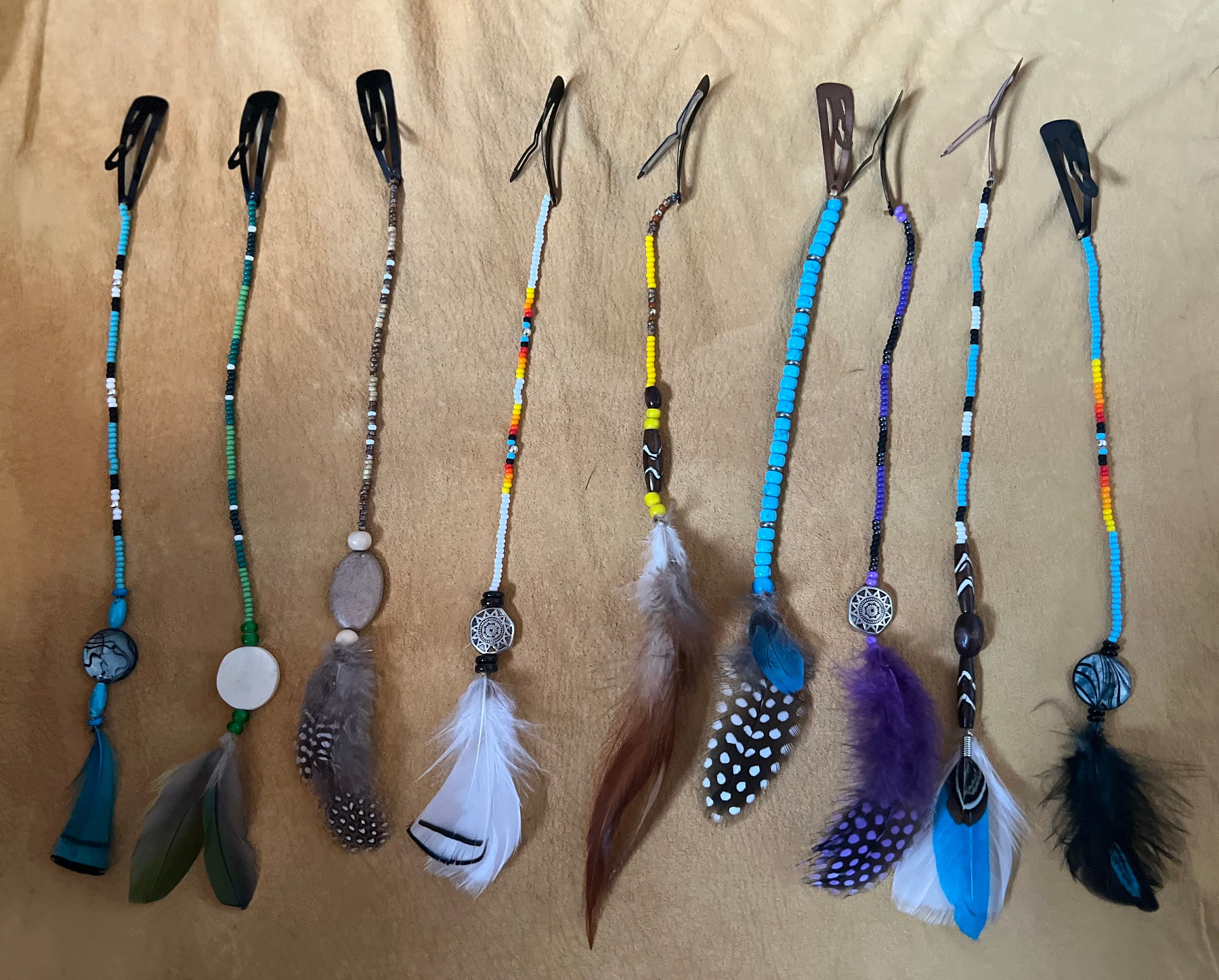 Native American Inspired Hair Clips - Etsy