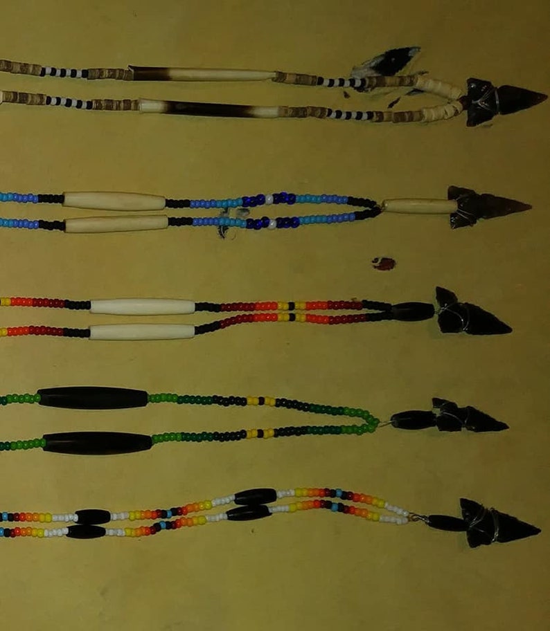Native American Inspired Design Obsidian Arrow Head Necklace - Etsy