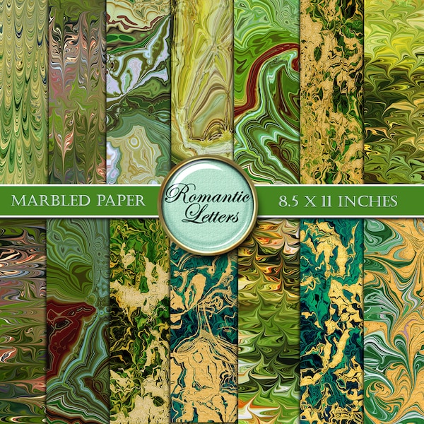 Marbled Paper - Etsy