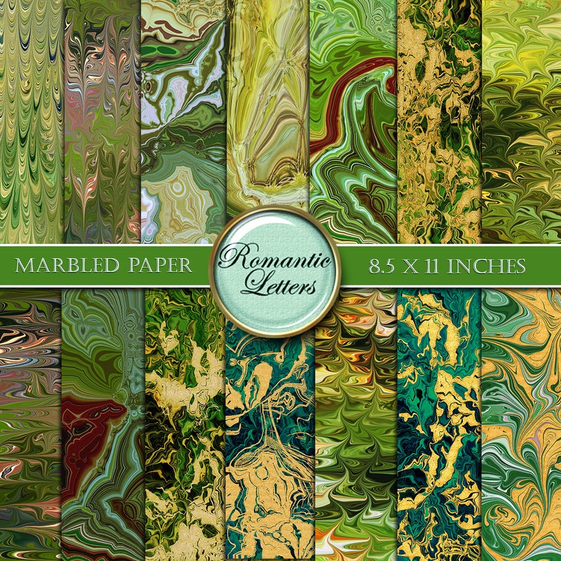 Marbled Paper - Etsy