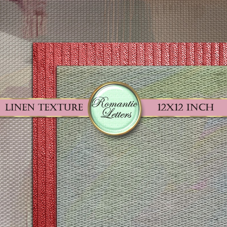 Digital Linen Texture Printable Scrapbook Paper Pack Fabric - Etsy