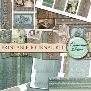 Printable Journal Kit A4 Printable Scrapbook Paper 8.5x11 Digital ...