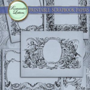 Digital Printable Scrapbook Background Paper Digital Printable Paper ...