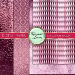 Burgundy Digital Paper Scrapbook Paper Sequin Background Paper Gold ...