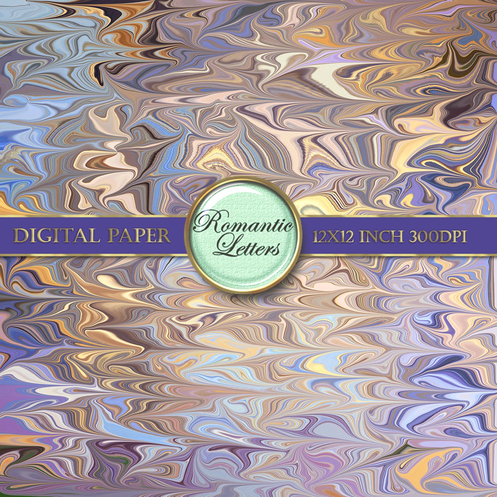 Marbled Digital Paper Pack Digital Scrapbook Background | Etsy