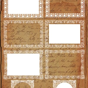 Digital Scrapbook Wedding Clip Art Wedding Frames Lace Digital Shabby ...