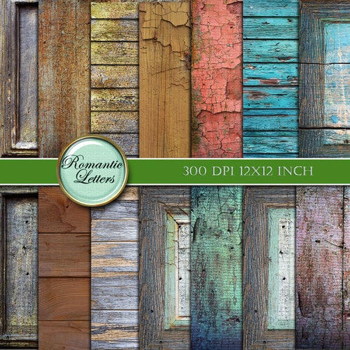 Wood Texture Digital Paper Pack Digital Scrapbooking Paper - Etsy