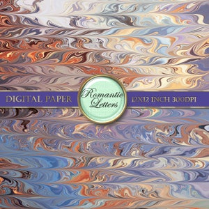 Marbled Digital Paper Pack Digital Scrapbook Background Printable ...