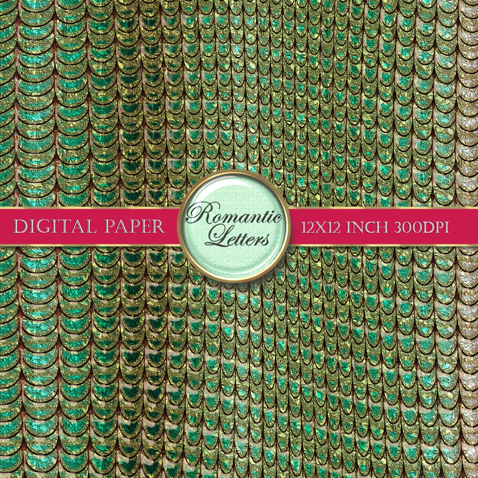 Mermaid Scales Digital Paper Fish Scales Texture Digital Gold - Etsy
