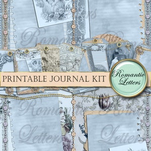 Printable Journal Kit Digital Printable Collage Sheet Printable Journal ...