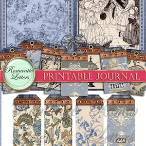Printable Junk Journal Kit Digital Scrapbooking Printable Junk Journal ...