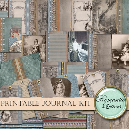 Printable Journal Kit A4 Printable Scrapbook Paper 8.5x11 - Etsy