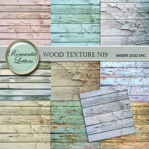 Digital Paper Wood Digital Scrapbook Paper Pack Wood Texture Shabby ...