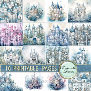 Printable Decoupage Paper Digital Scrapbook Album Paper Fairy Tale ...