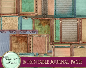 Printable Junk Journal Kit Digital Scrapbooking Paper - Etsy