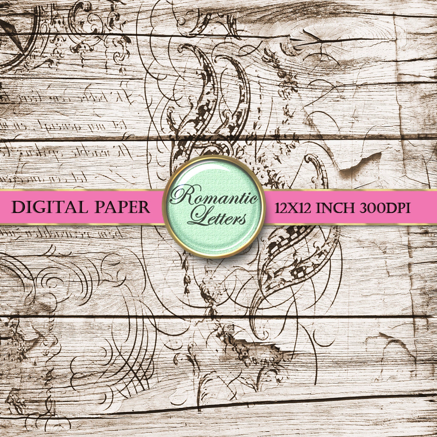 Digital scrapbook paper background digital vintage paper | Etsy