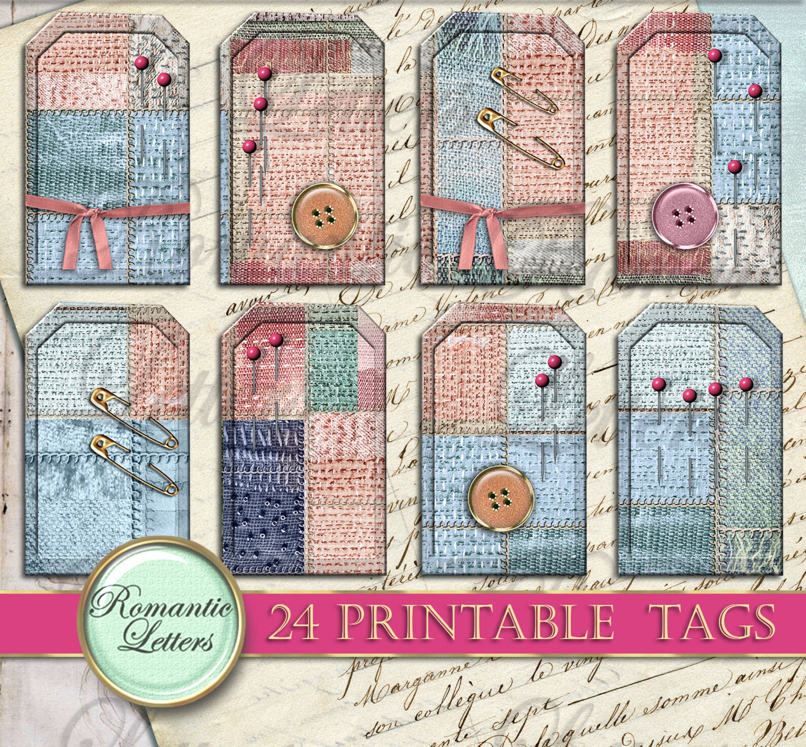 Printable Scrapbook Tags Printable Gift Tags Printable - Etsy