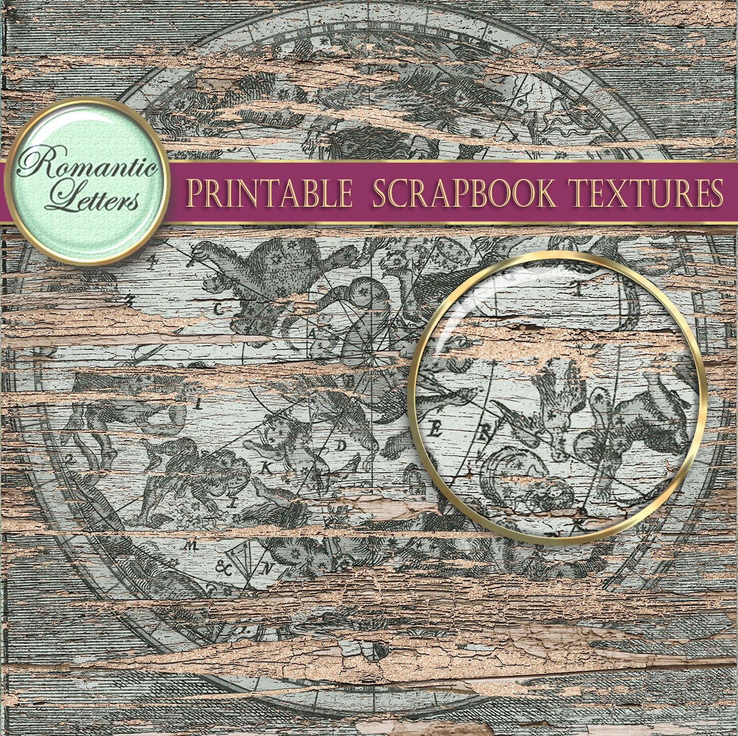 Antique Maps Printable Digital Wood Paper Scrapbook Paper - Etsy