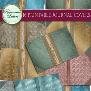 Printable Junk Journal Covers Kit Digital Scrapbook Cover Digital Craft ...
