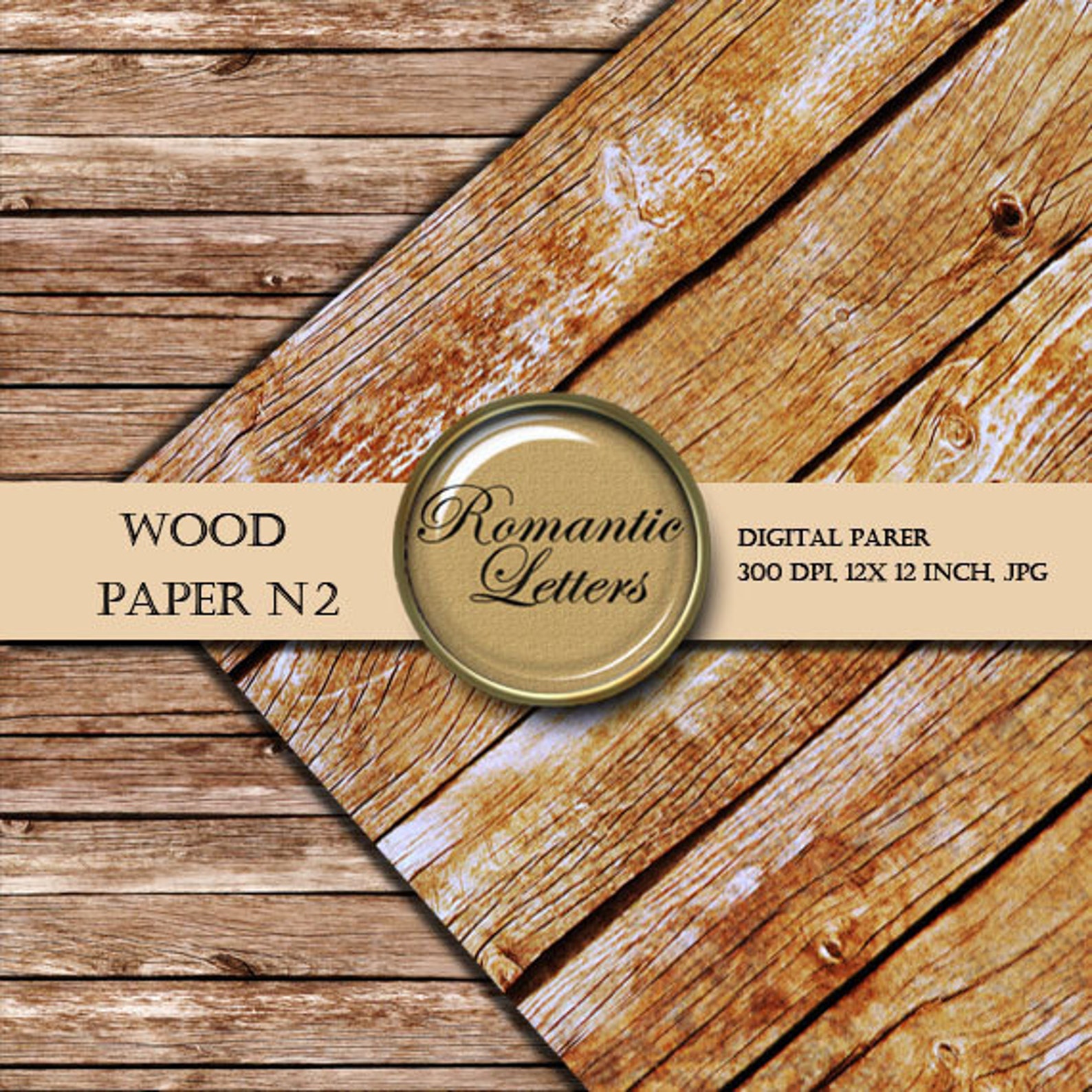 Digital Paper Wood Texture Background Digital Scrapbook Paper Digital ...