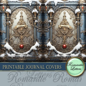 Printable Christmas Journal Covers Digital Scrapbooking Paper Printable ...