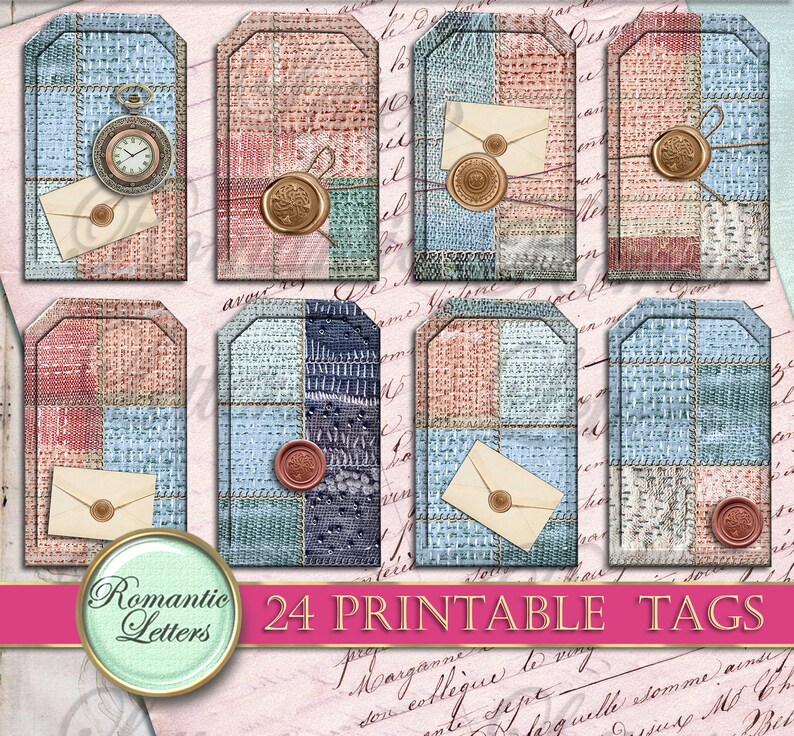 Printable Scrapbook Tags Printable Gift Tags Printable - Etsy