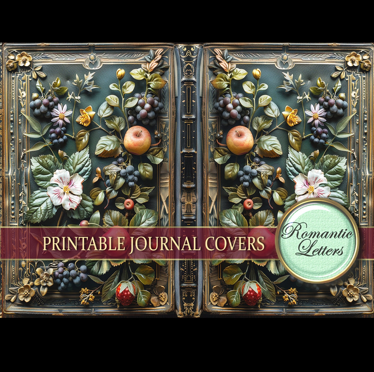 Printable Journal Covers Digital Printable Junk Journal Cover Old Book ...