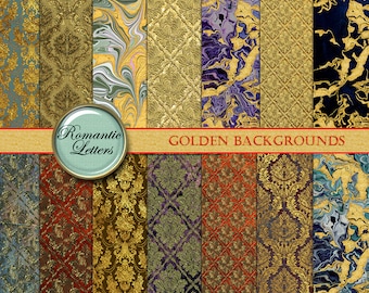 DAMASK Digital Paper Digital Scrapbooking Paper Pack Red Damask Pattern ...