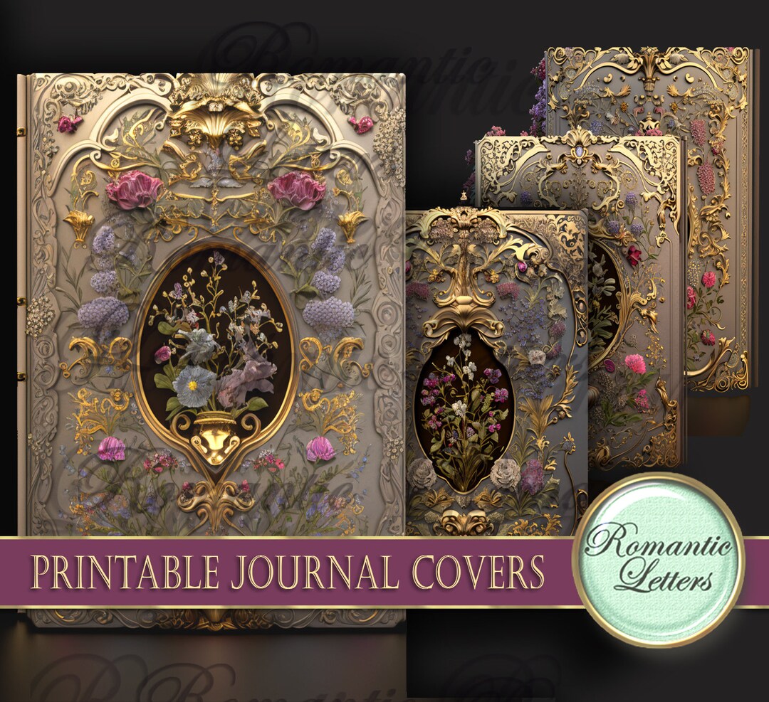 Printable Journal Covers Digital Scrapbooking Printable Junk Journal ...