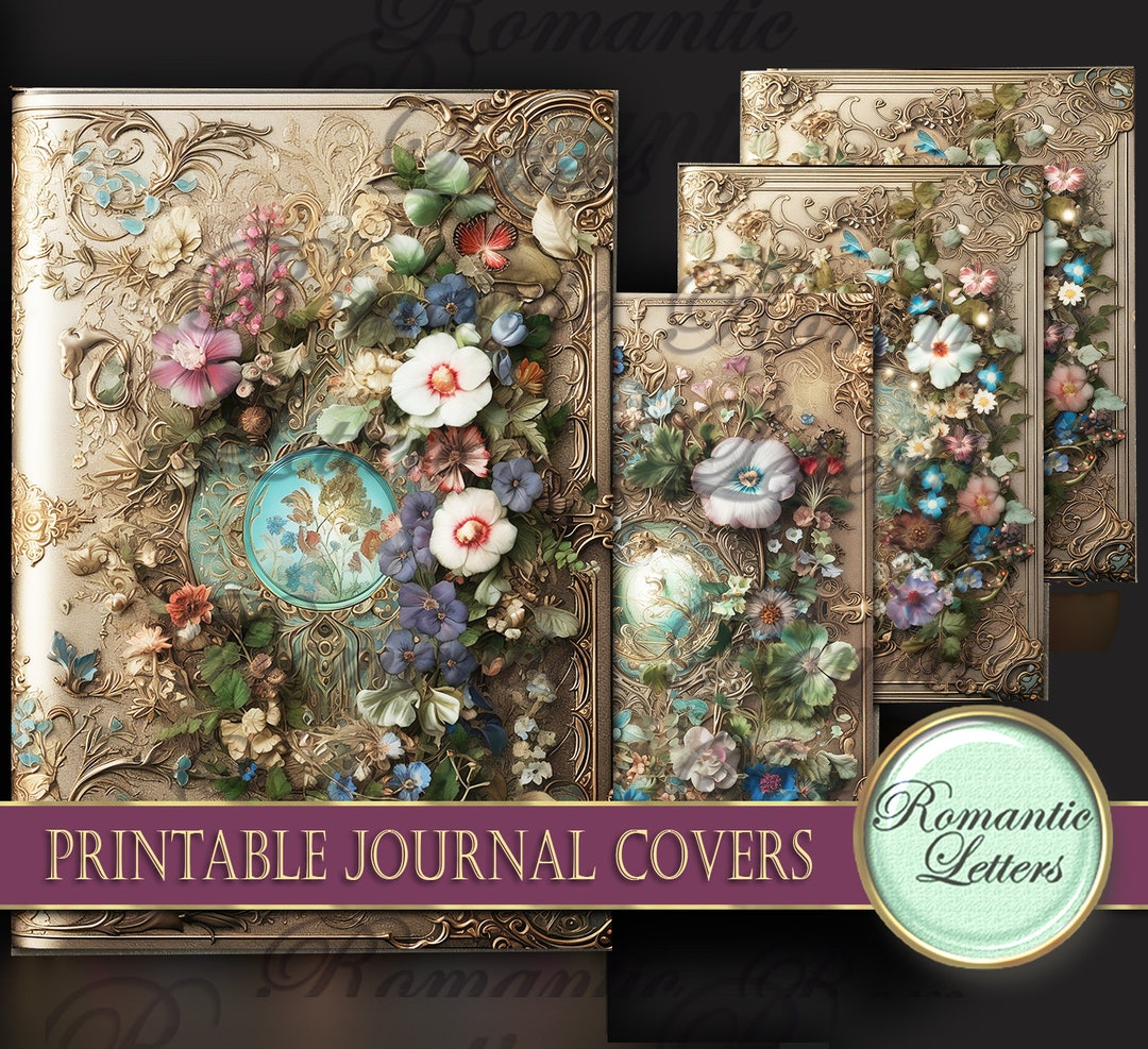 Printable Journal Covers Digital Scrapbooking Printable Junk Journal ...