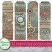 Printable Steampunk Bookmarks Set Digital Printable Gift Tags Printable ...