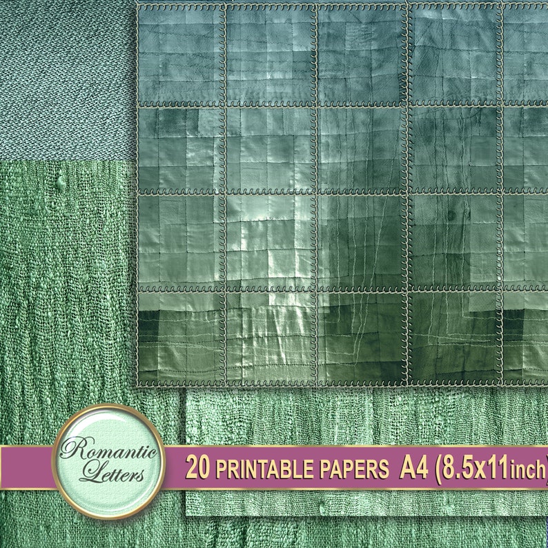 Fabric Texture Digital Printable Scrapbook Paper Pack Journal - Etsy