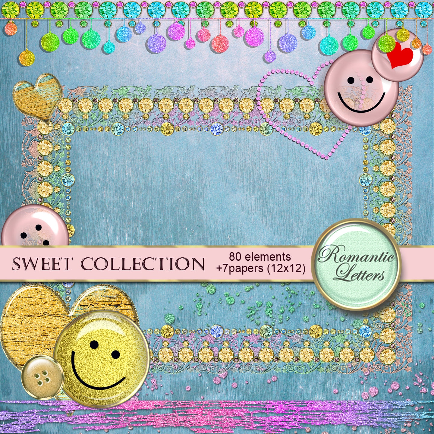 Digital Scrapbooking Kit Digital Clip Art Alphabet Printable | Etsy