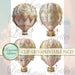 Hot Air Balloon Digital Clip Art Scrapbook Paper Nursery Clipart Baby ...