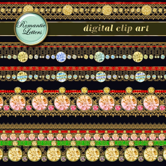 Gold Ribbon Border Clip Art